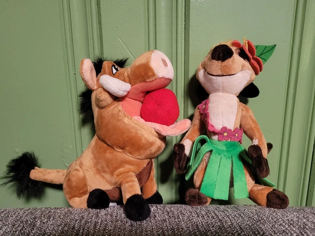 DISNEY THE LION King Timon and Pumba Luau Hula Plush £12.14 - PicClick UK