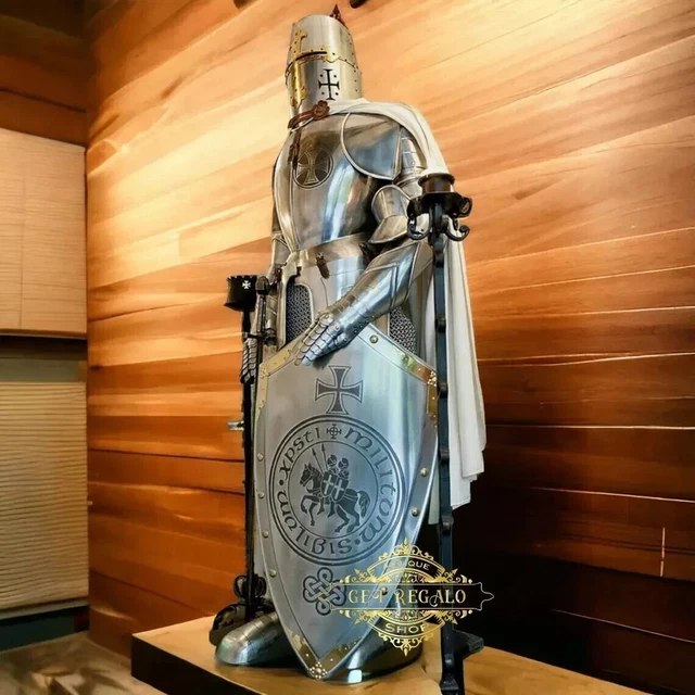 MEDIEVAL COPPER LARP Wearable Suit Of Armor Crusader Combat Full Body ...