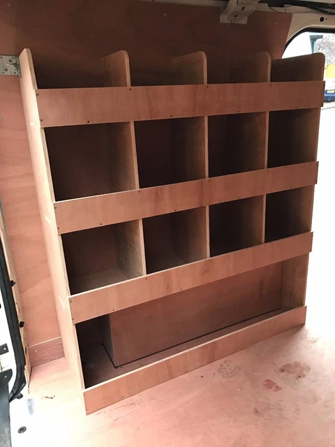 FORD TRANSIT VAN Shelving Racking SWB Plywood System Case Storage Unit ...