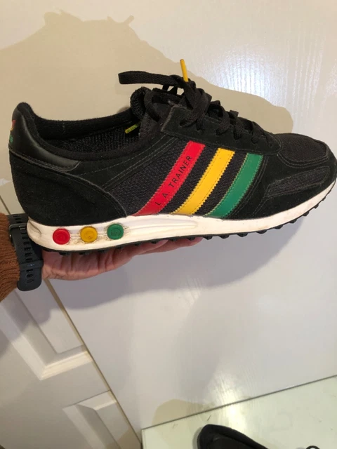 ADIDAS L.A TRAINER 9 Rasta/Jamaica Black £1.25 - PicClick UK