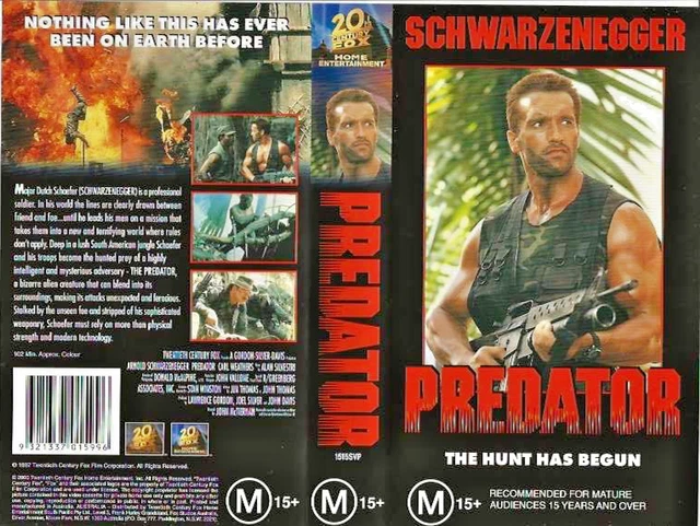 PREDATOR SCHWARZENEGGER Vhs Video Pal~ Mint Sealed $99.99 - PicClick AU
