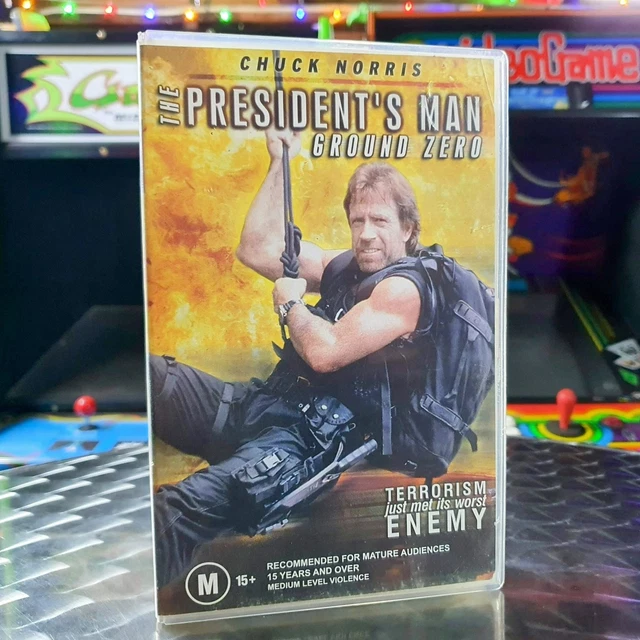 THE PRESIDENT'S MAN: Ground Zero - Chuck Norris - VHS Video Big Box Ex ...