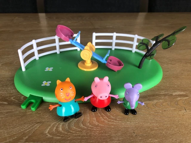 PEPPA PIG PEPPA’S Playground Seesaw See Saw Playset with 3 Figures £12. ...