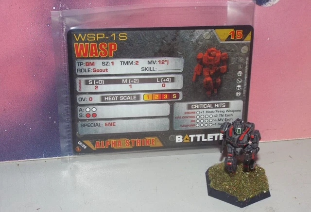 BATTLETECH WASP MECH #2 [Gray Death Legion] (Catalyst Plastic Painted ...
