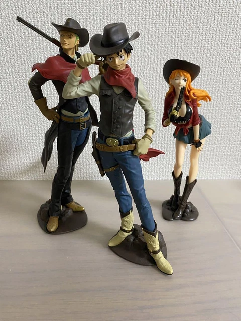 FIGURINE ONE PIECE WORLD JOURNEY Prix Luffy Zoro Nami Cowboy Banpresto ...