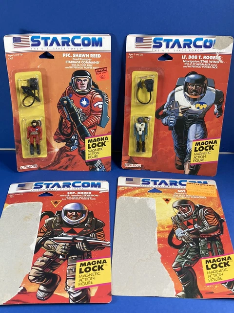 STARCOM, GALOOB FIGURE, Backcard,1986,Shawn Reed,Bob T.Rogers,Borek ...