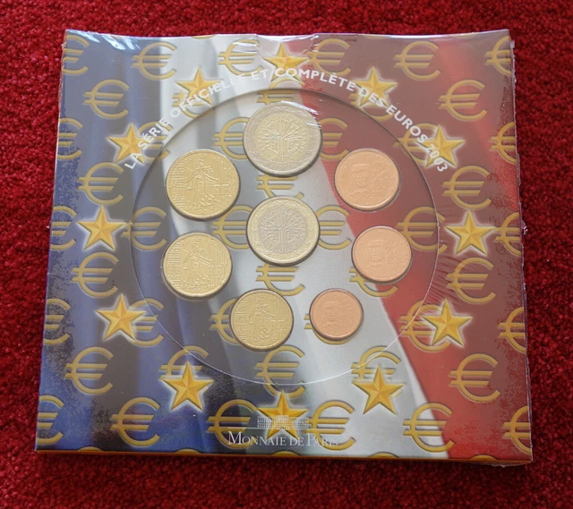 LA SERIE OFFICIELLE et complete des euros France 2003 Coinset Piece ...