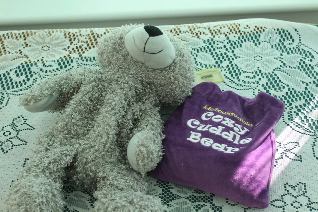 INTELEX COZY CUDDLE Bear Soft Plush Toy 12” Removeable Microwaveable ...