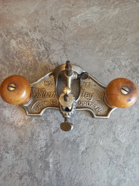 STANLEY NO. 71 Router Plane Early Unrestored Model £135.92 - PicClick UK