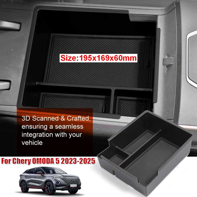 FOR CHERY OMODA 5 2023-2025 Center Console Armrest Box Storage Tray ...