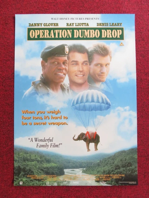 OPERATION DUMBO DROP Vhs Video Poster Danny Glover Ray Liotta 1995 £13. ...