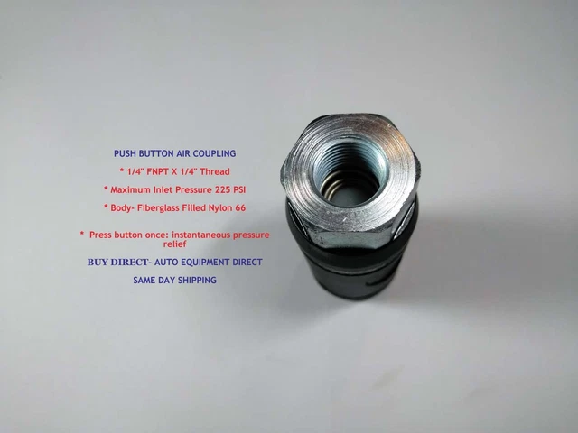 PUSH BUTTON SAFETY AIR COUPLING Corghi Hunter Coats Hose fitting Tire Changer EUR 21,50 ...