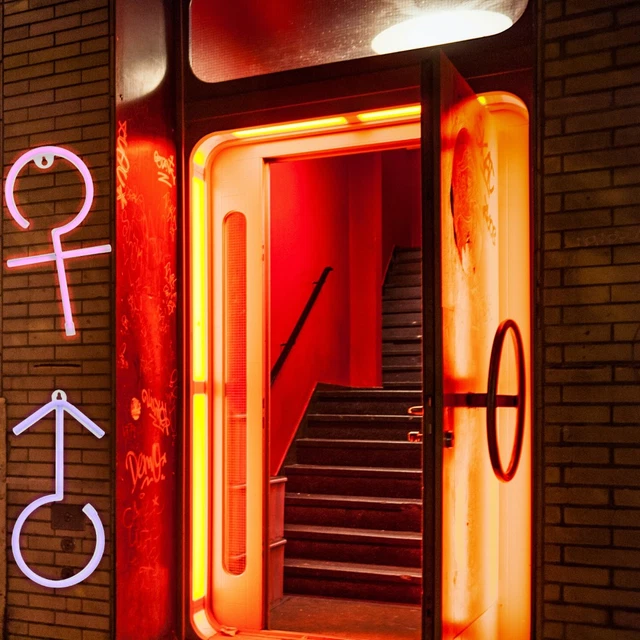 8 PCS WALL Mounted Gender Logo Led Neon Light Led Neon Sign Decor ...