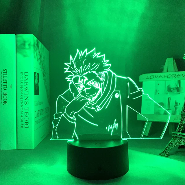 SUKUNA RYOMEN LED Anime Light 3D Jujutsu Kaisen RGB Lamp Figure Bedroom ...