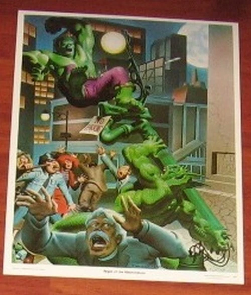 AFFICHE - HULK - Fastner Larson N°3 - 28x35cm - Poster Envoi Roulé EUR ...