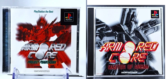 ARMORED CORE MASTER of Arena + Project Phantasma Set PS1 Playstation 1 ...