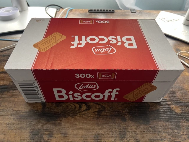 LOTUS BISCOFF ORIGINAL Caramelised Single Biscuits Pack of 300 ...