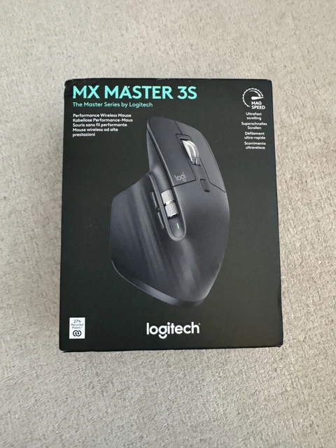 LOGITECH MX MASTER 3S Wireless Mouse Ultrafast Magspeed Scrolling Brand ...