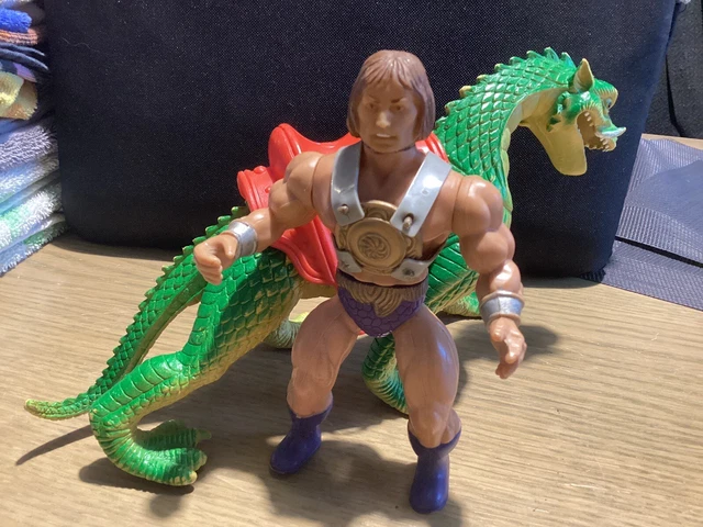 FIGURINE CONAN THE King Et Dragon- Remco Delavennat 1982 Ko Maîtres ...