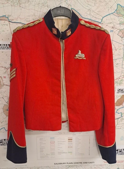 VINTAGE BRITISH ARMY Military Red Dress Tunic Jacket Fancy Dress £49.95 ...