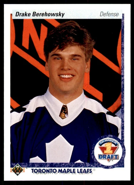 1990-91 RECRUE UPPER Deck Drake Berehowsky. Toronto Maple Leafs #361 ...