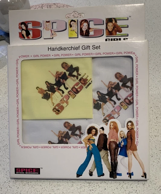 SPICE GIRLS HANDKERCHIEF Gift Set, Official Merchandise In Box - 1997 Unopened £25.00 - PicClick UK