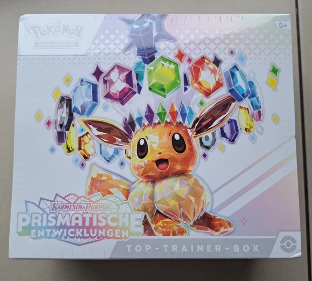 POKÉMON PRISMATISCHE ENTWICKLUNGEN Top Trainer Box TTB SEALED OVP EUR 76,95 - PicClick DE