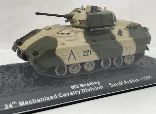 ATLAS M2 BRADLEY US 24th Mechanized Cavalry Division. 1:72 Scale Model Tank £13.45 - PicClick UK