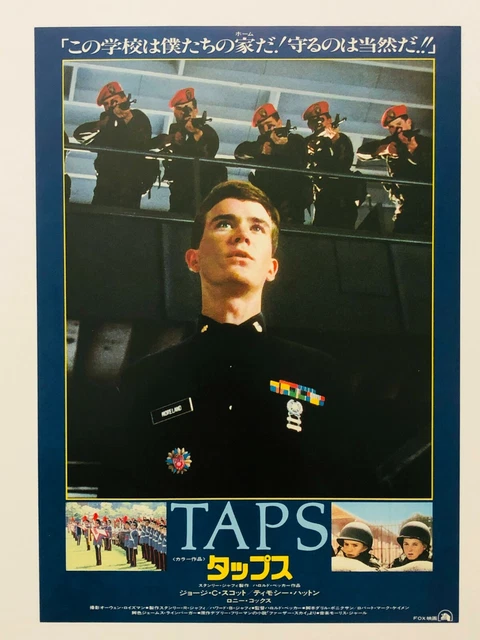 TAPS 1981 TIMOTHY Hutton Tom Cruise JAPAN CHIRASHI Affiche De Film Mini ...