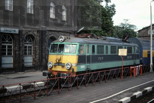 35MM SLIDE PKP Poland Railways Electric Loco EU07 099 1990 Original Polish £3.20 - PicClick UK