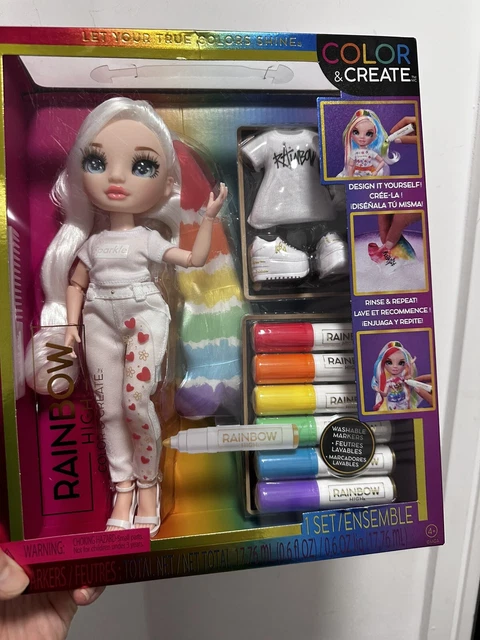 Rainbow High Doll Colour And Create Set Sparkle £3100 Picclick Uk
