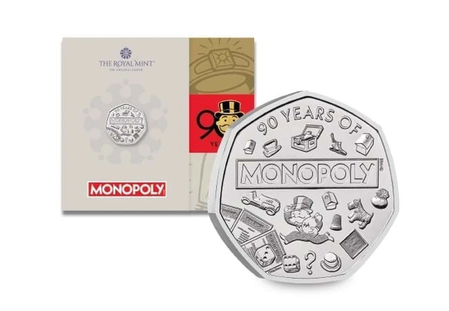 BRAND NEW 2025 UK 50p coin Monopoly Certified BUNC 50p Coin-pre Order ...
