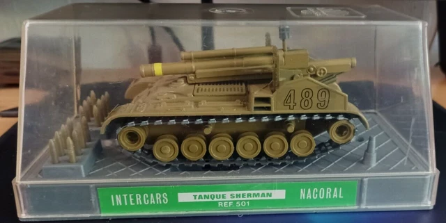 SPANISH INTER-CARS NACORAL War Series Tanque Sherman #501 Mobile Gun ...