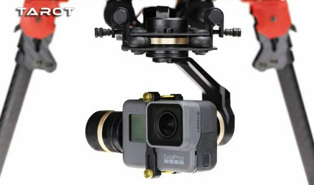 TAROT T-3D IV Metal 3-Axis 3DIV brushless Drone Gimbal For GOPRO 5/6/7 ...