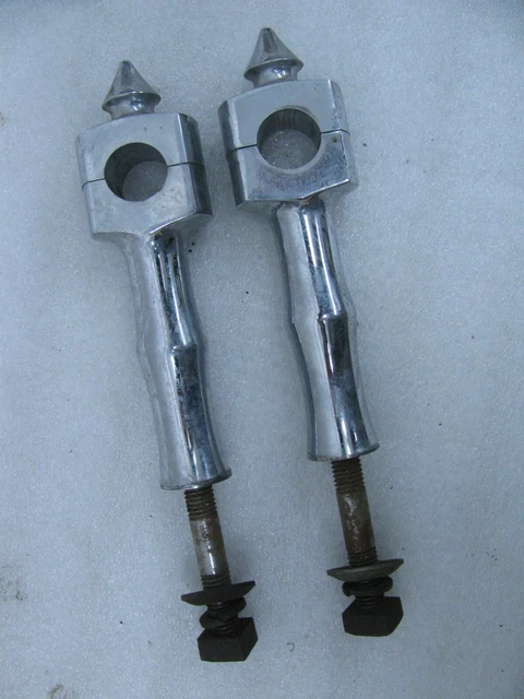 OLD CHOPPER SPIKE risers Harley Davidson Knucklehead Panhead Flathead ...
