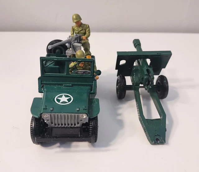 VTG 70'S WW2 Britains LTD US German Army Jeep Scout Car Toy Soldiers ...