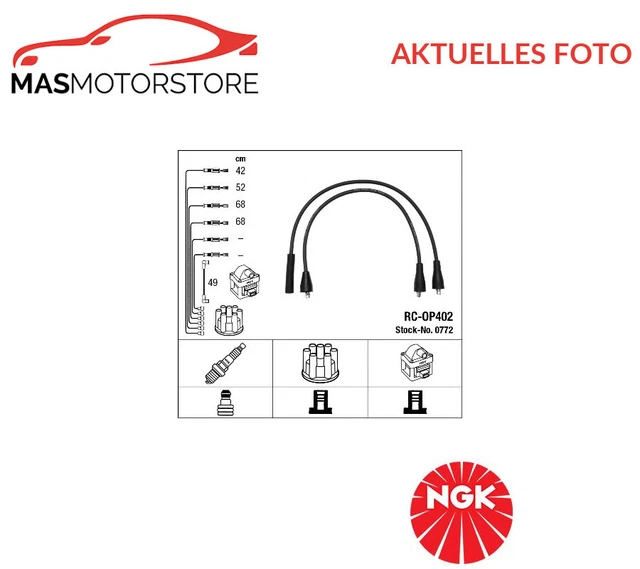 ZÜNDLEITUNGSSATZ ZÜNDKABEL NGK 0772 P Für Opel Rekord D,Ascona A,Rekord E EUR 36,85 - PicClick DE