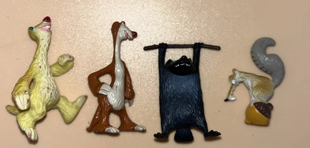 ICE AGE OFFICIAL Mini 2” Figure Bundle Gupta Scrat Sid Rose DWA RARE £ ...