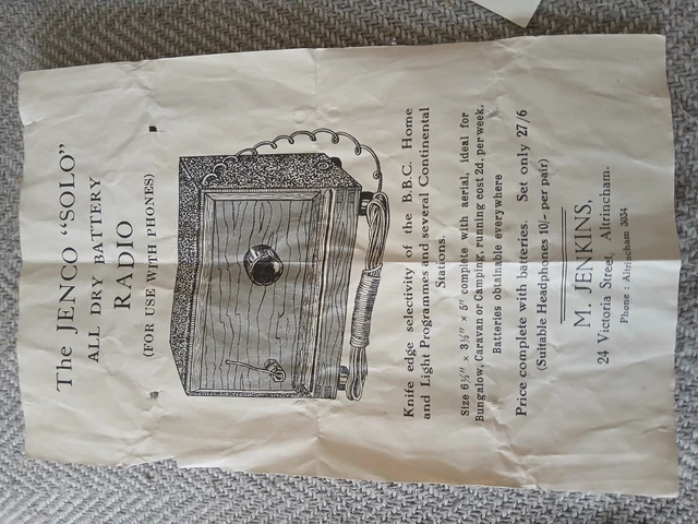 THE JENKO SOLO All Dry Battery Radio Parts Includes The Mighty Atom ...