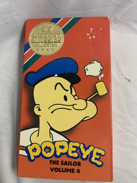 Vintage Popeye The Sailor Vhs Uav Cartoon Classics Collection Volume 6