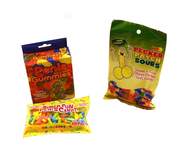 Triple Eat A Bag Of Dicks Hens Night Penis Gummy Candy Bachelorette
