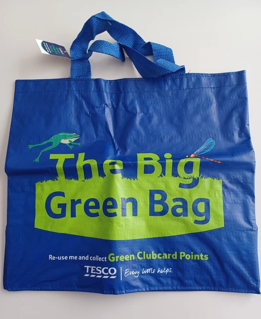 TESCO THE BIG Green Bag (collect Clubcard Points) 4 bottle sleeves ...