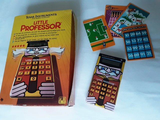 RETRO 1980S TEXAS Instruments Little Professor Calculator Educational ...