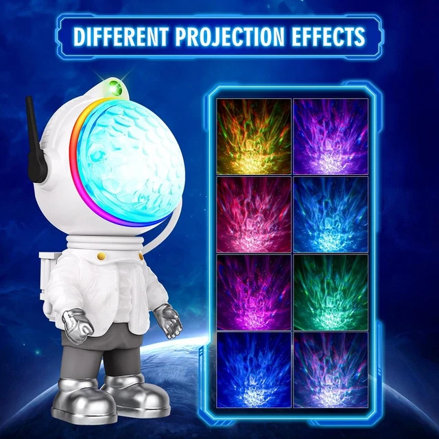 ASTRONAUT LED NIGHT Light Galaxy Star Projector Night Lamp Rgb Color ...