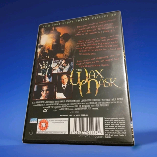 THE WAX MASK (1997) DVD - Argento/Stivaletti - Film 2000 Shock Horror ...