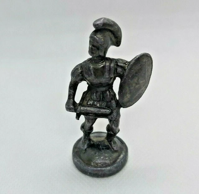 RARE ANCIENT ROMAN Soldier Warrior Metal Sculpture Statue Artifact ...