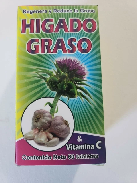 HIGADO GRASO & Vitamina C Regenera Y Reduce La Grasa 60 Tabletas EUR 17 ...