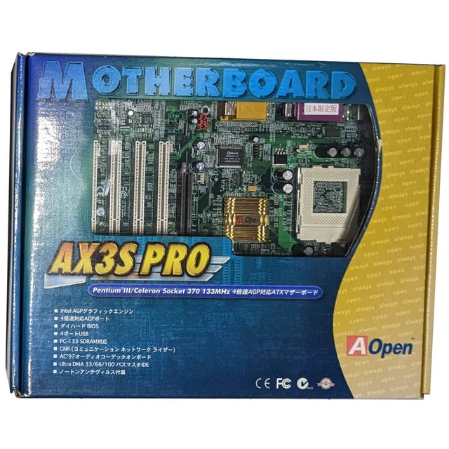 AOPEN AX3S PRO Socket 370 Motherboard Intel 815E Chipset Used £1,648.28 ...