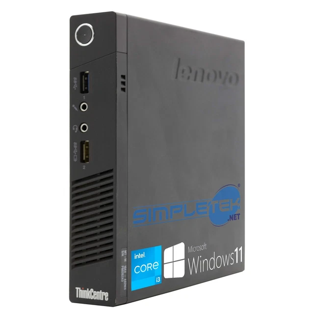 LENOVO M73 TINY i3 Windows 11 Pro 8GB 120GB Ordinateur de Bureau Mini ...