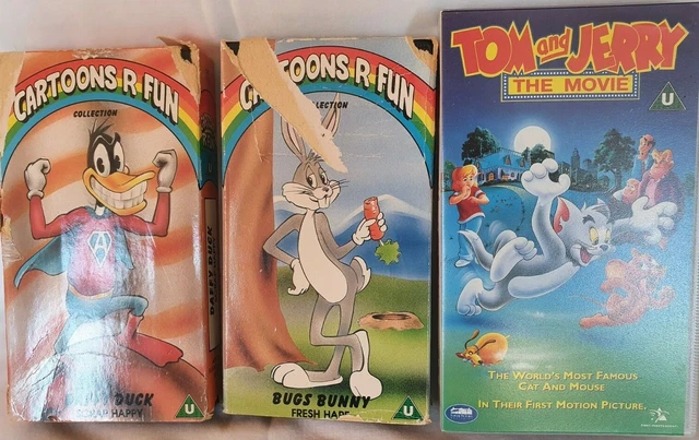 3 X CHILDRENS Classic Cartoons on VHS Video. Bugs Bunny, Daffy Duck ...